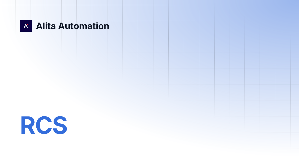 RCS | Alita Automation